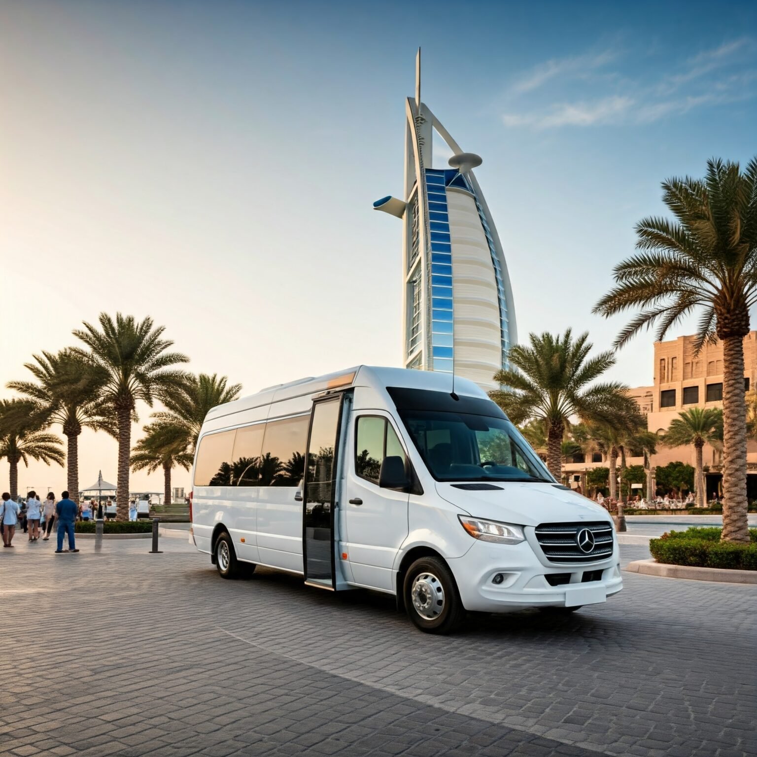 18 Seats Luxury Mini Van Rental Dubai & Passengers Transport