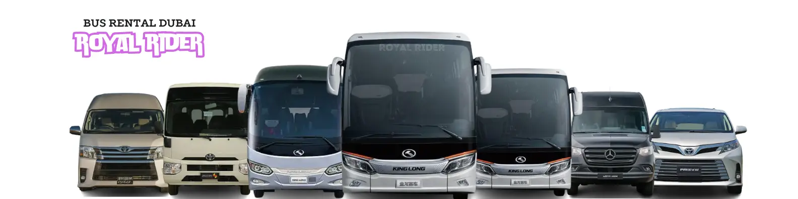 BUS RENTAL DUBAI VEHICLES HIRE | ROYAL RIDER
